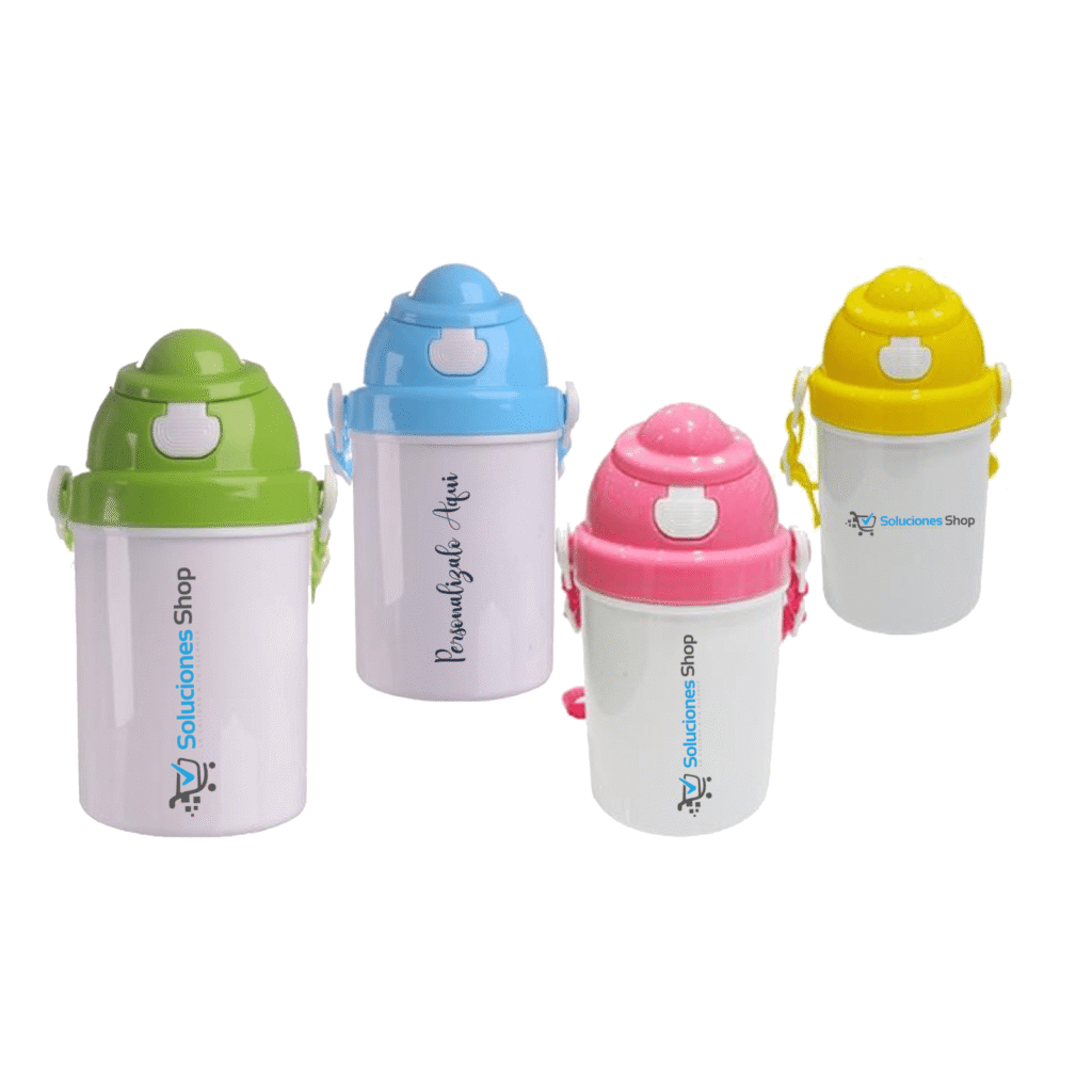 Botella Plástica Con Tapa Anti Derrames | Soluciones Shop® Tienda ...