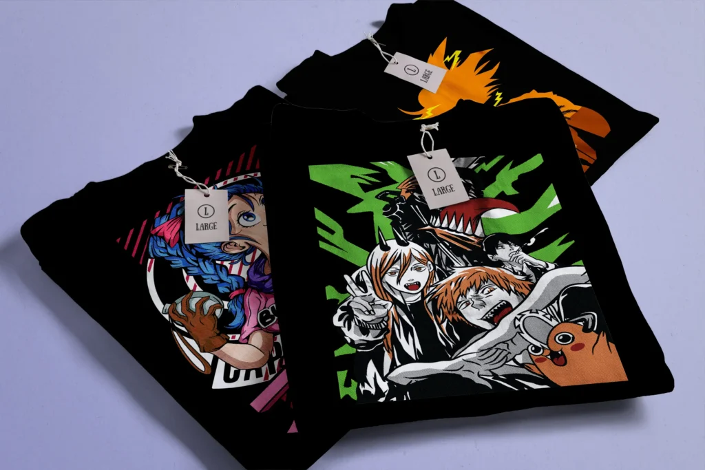Camisetas de Algodón con Diseños de Anime Exclusivos – Técnica DTF ...